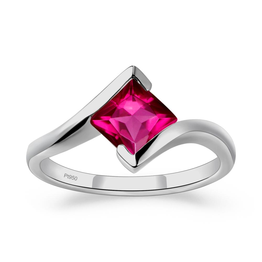 Ruby Tension Engagement Ring | LUO