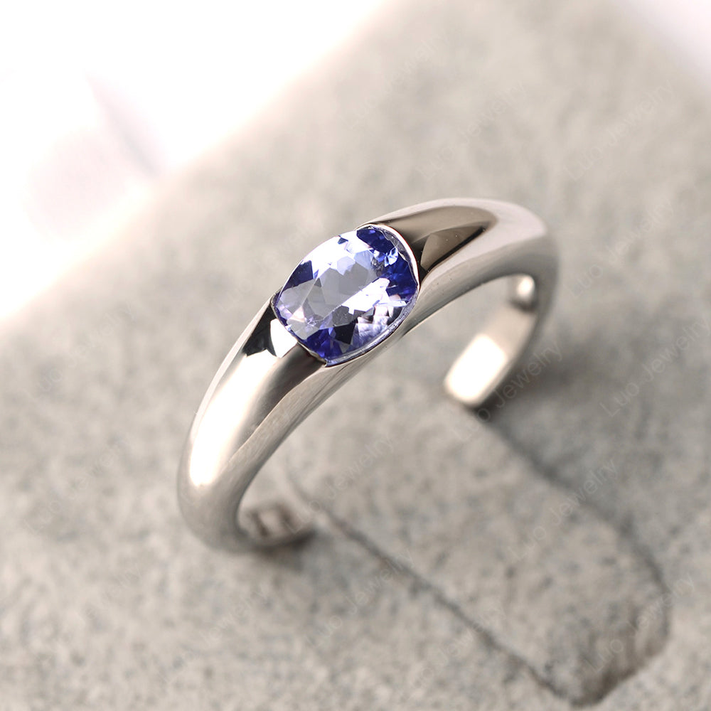tanzanite ring silver