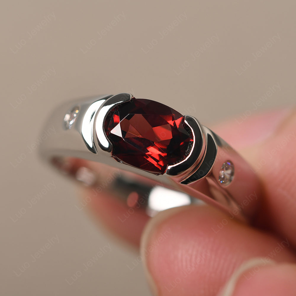 garnet stone ring design