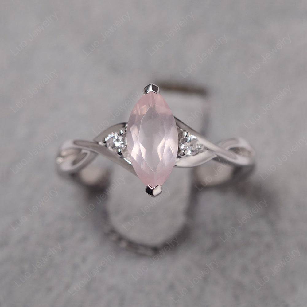 rose quartz ring
