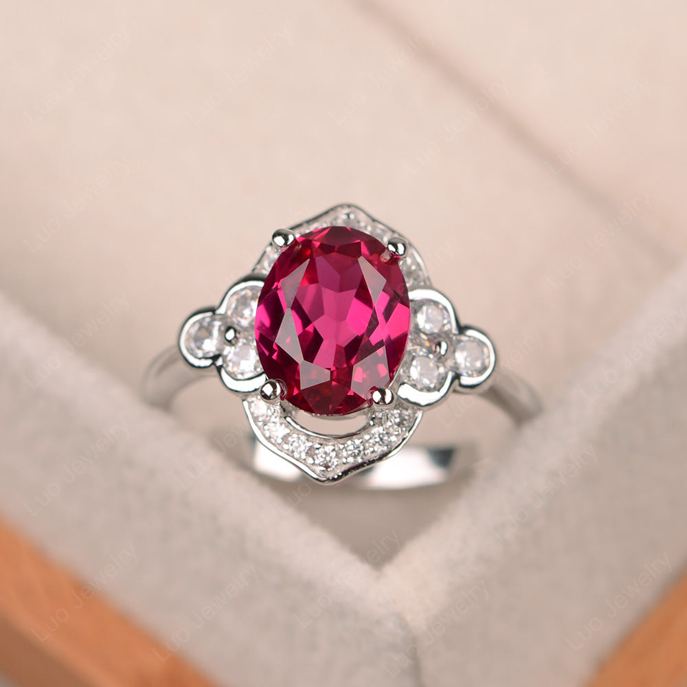 art deco ruby ring