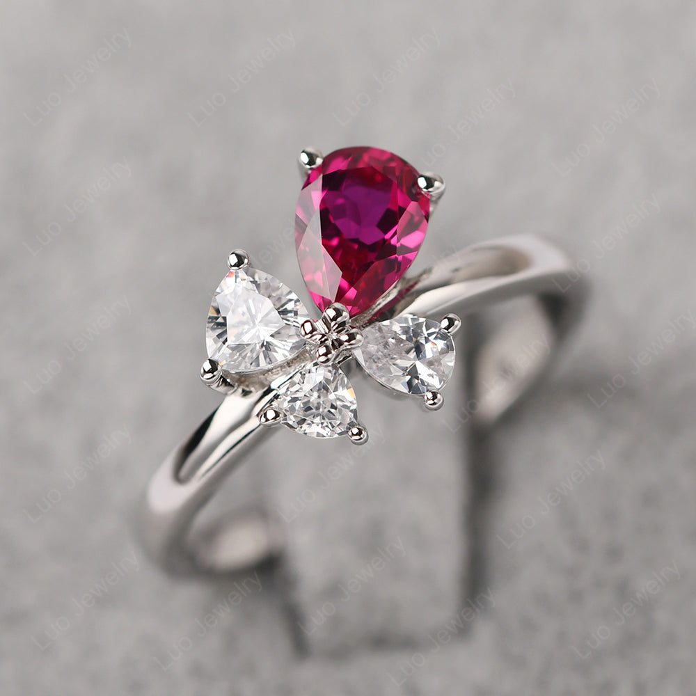 Ruby 4 Stone Ring | LUO