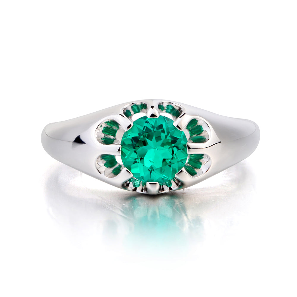 Emerald Emerald Statement Ring | LUO