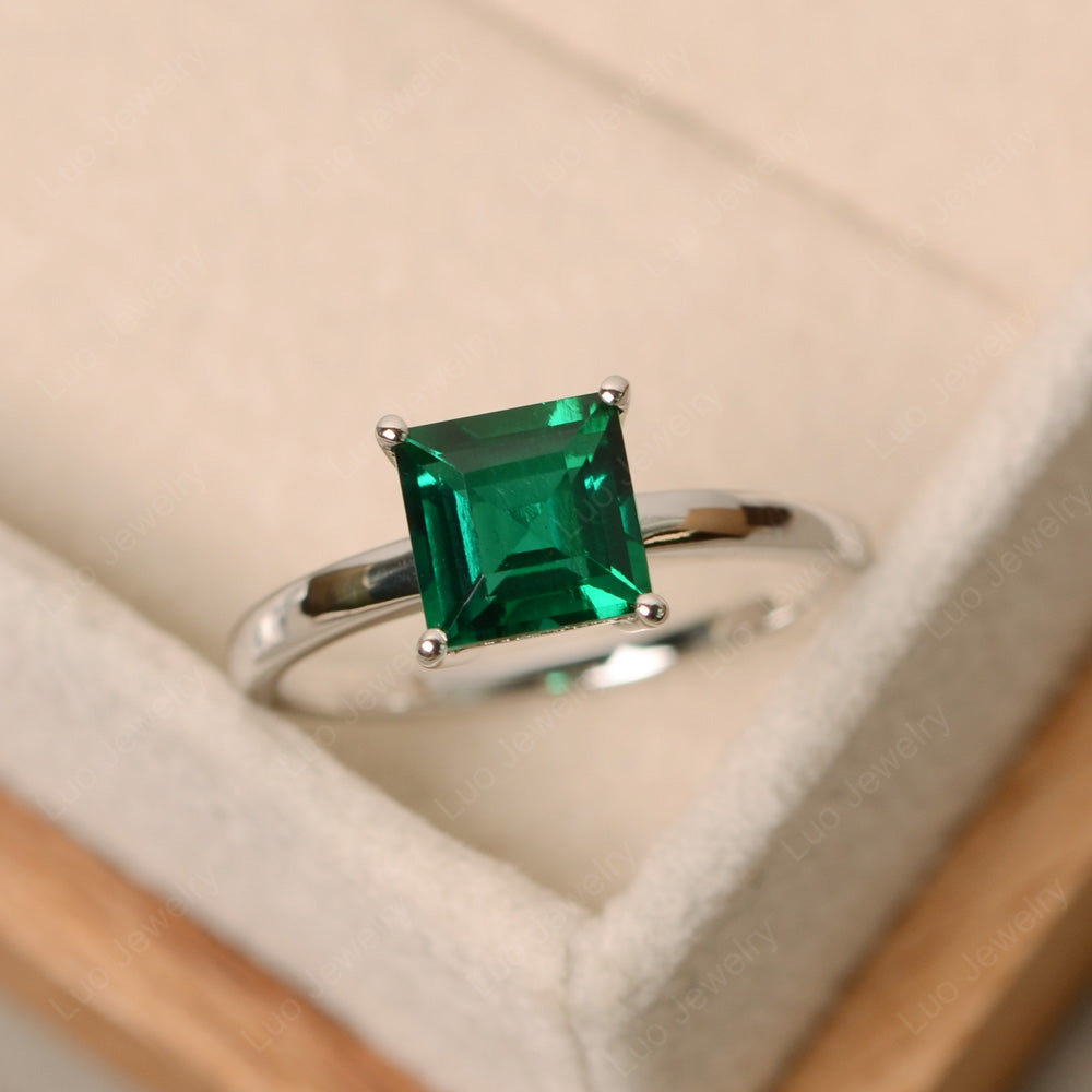 light green square ring
