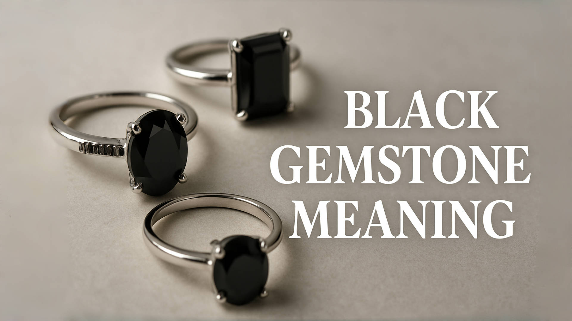 Black Gemstone Meaning: What is Black Stone in Ring For? - LUO Jewelry