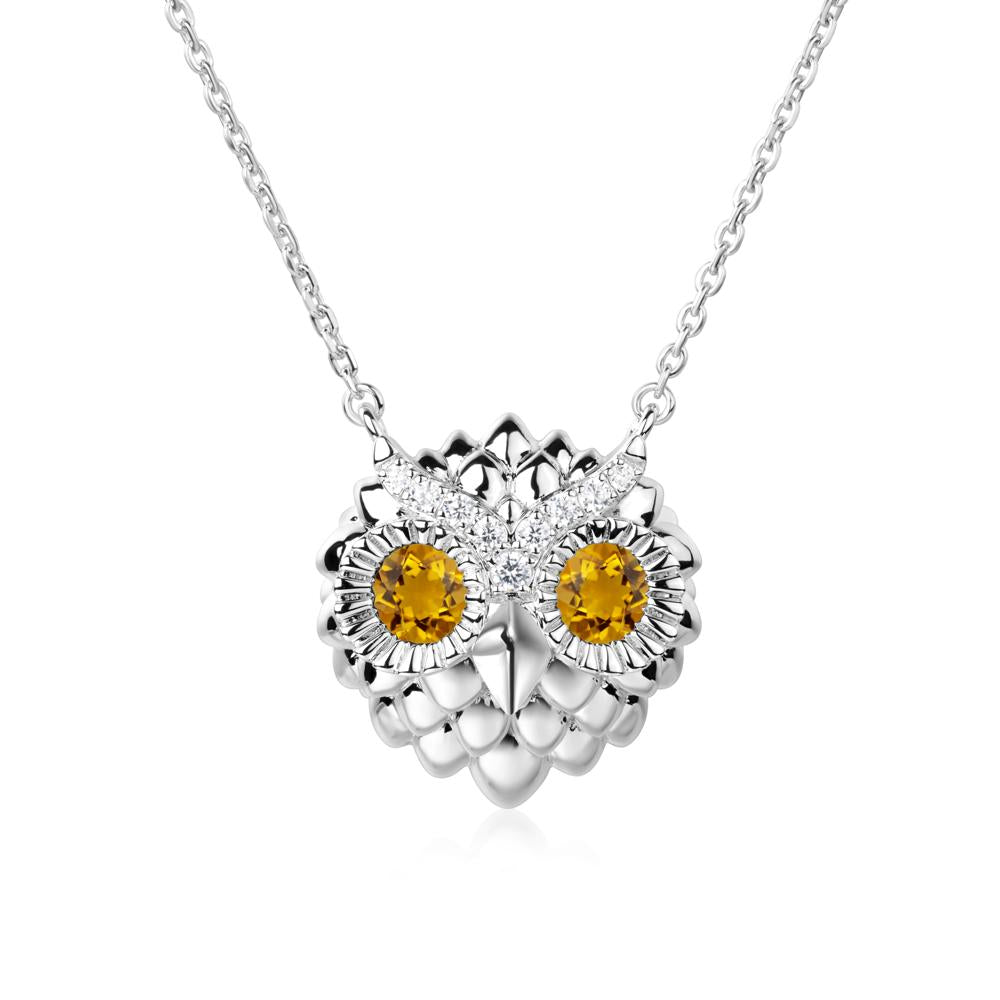 Citrine Owl Necklace | LUO