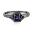 Asscher Cut Alexandrite Ring | LUO