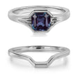 Asscher Cut Alexandrite Ring | LUO