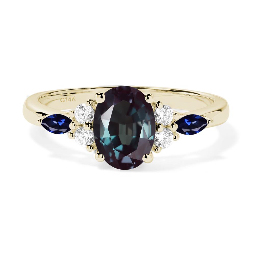 Simple Oval Alexandrite Engagement Ring | LUO