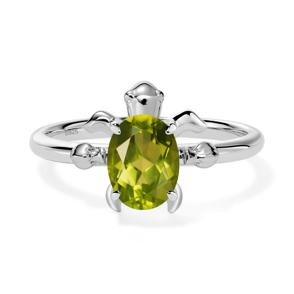 Peridot Sea Turtle Ring | LUO