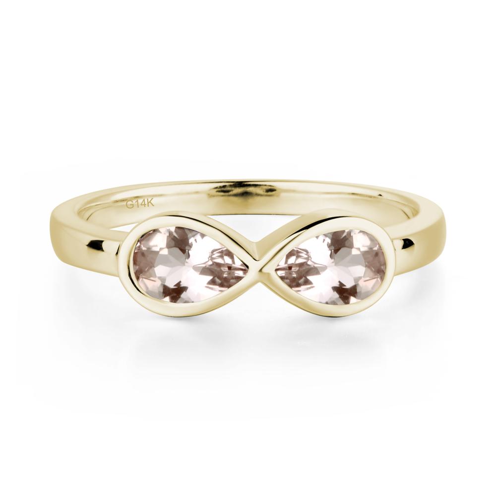 Pear Shaped 2 Stone Morganite Ring | LUO