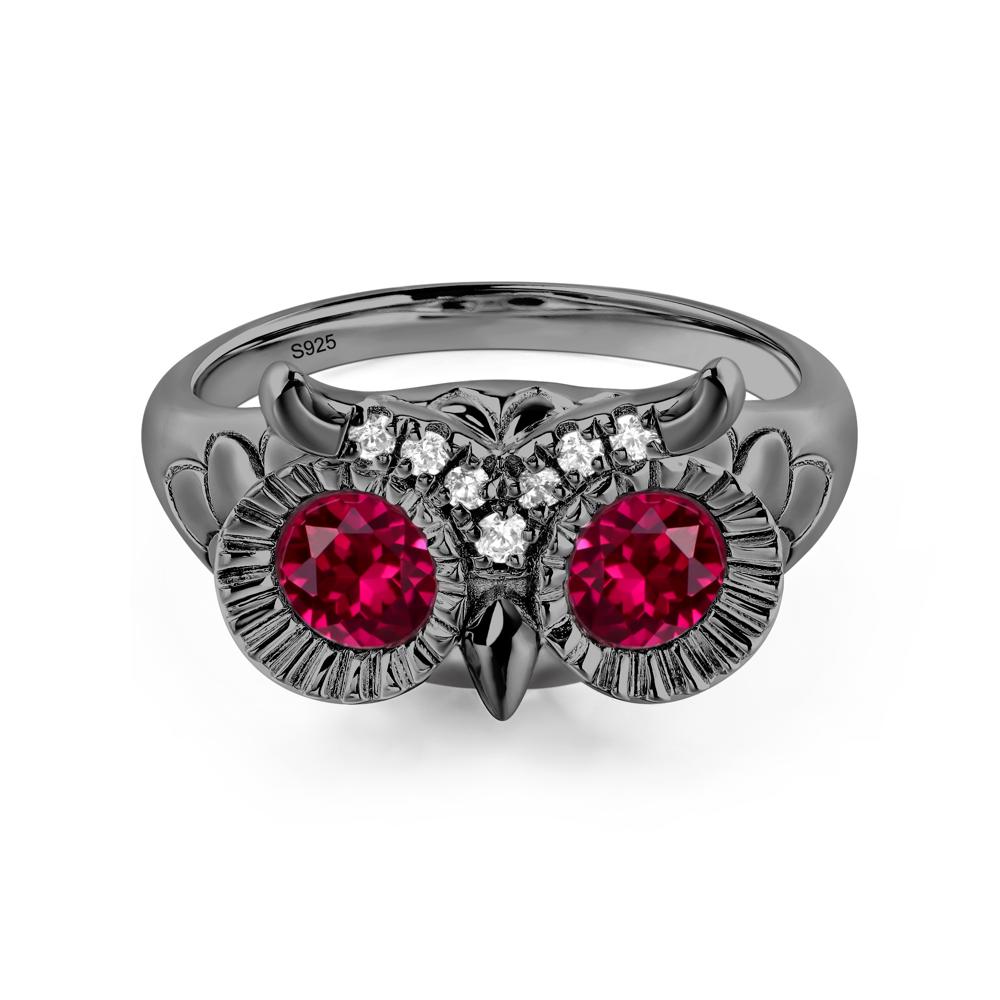 Ruby Owl Ring | LUO
