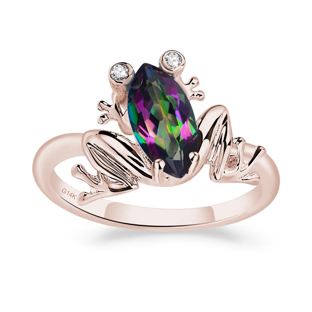 Mystic Topaz Ring with Frog | LUO