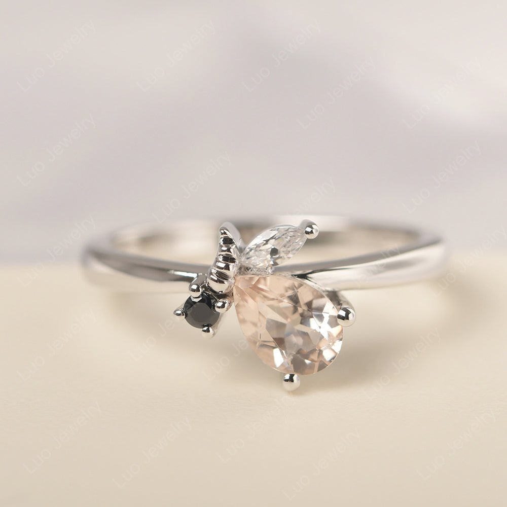 Morganite Bee Engagement Ring | LUO