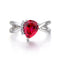 Ruby Asymmetric Engagement Ring | LUO