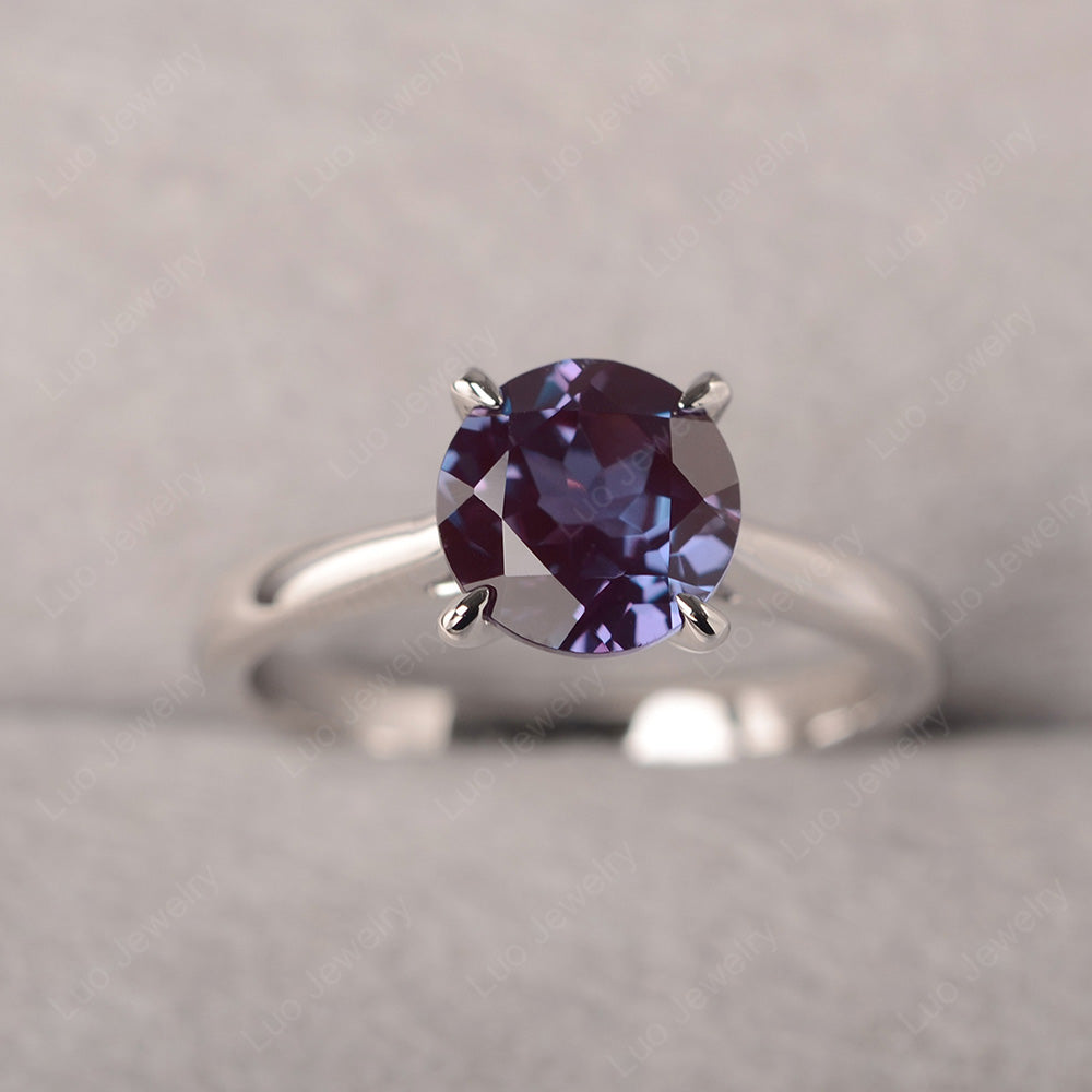 Alexandrite Cathedral Solitaire Ring | LUO