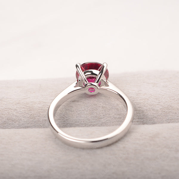 Ruby Cathedral Solitaire Engagement Ring | LUO